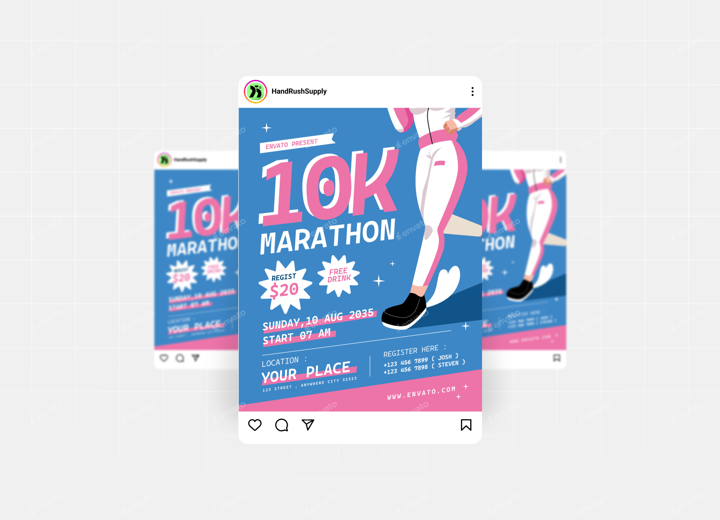 Running Event Flyer Template, Print Templates | GraphicRiver