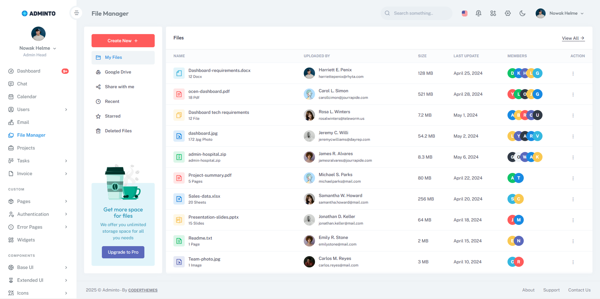 Adminto - Figma Admin & Dashboard Template by coderthemes | ThemeForest