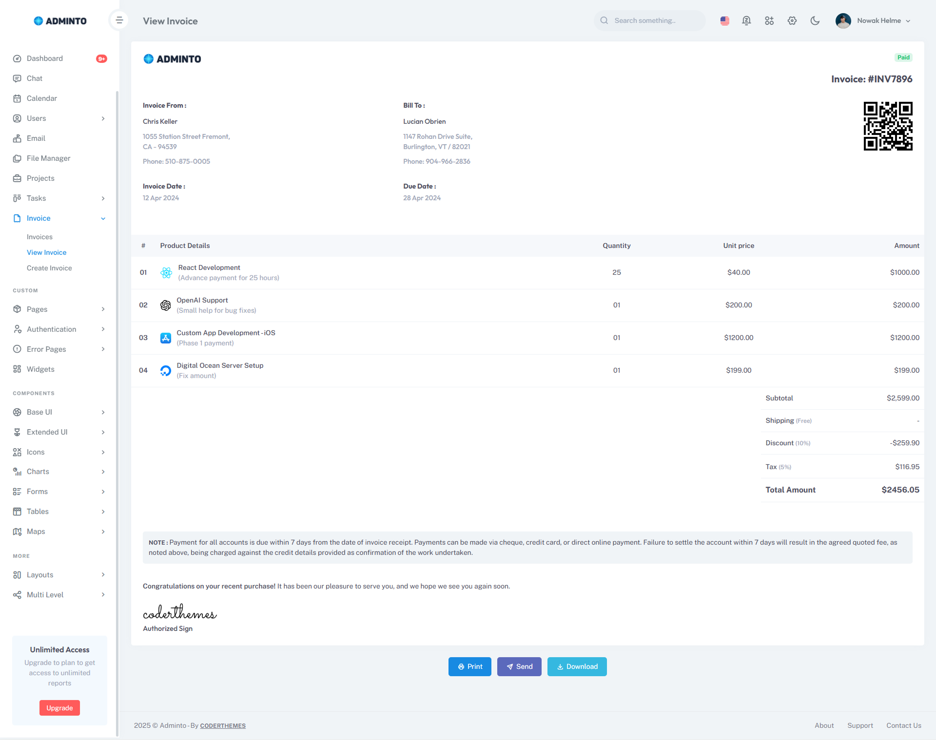 Adminto - Figma Admin & Dashboard Template by coderthemes | ThemeForest
