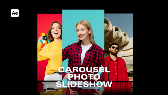 Carousel Slideshow Opener for After Effects, After Effects Project Files