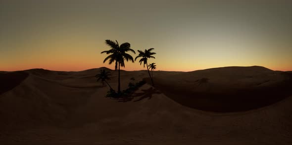 Vr 360 Camera Moving Above Desert, Motion Graphics | VideoHive