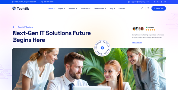 Techtlk – Business & IT Solutions WordPress Theme by rs-theme | ThemeForest