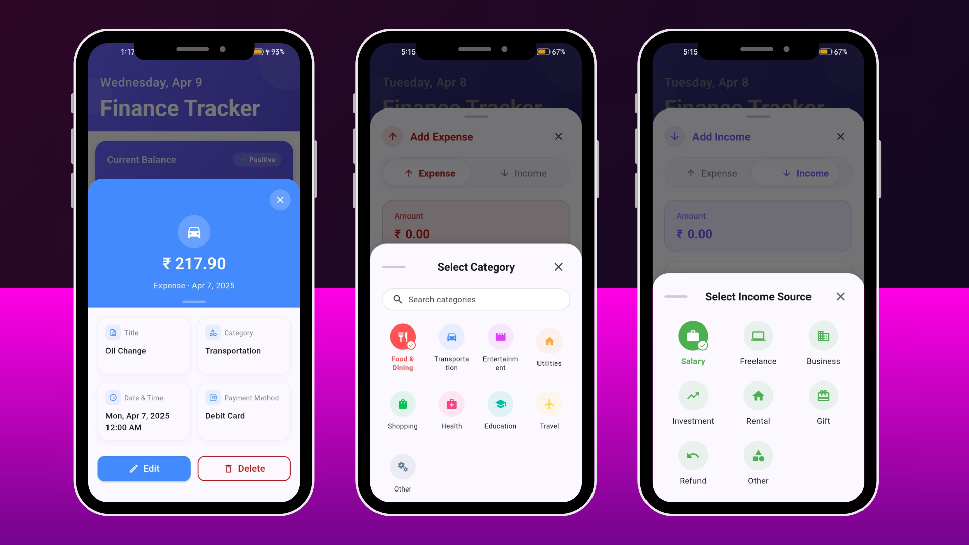 Expense And Income Tracker App With Flutter Firebase By Oveshdevwala