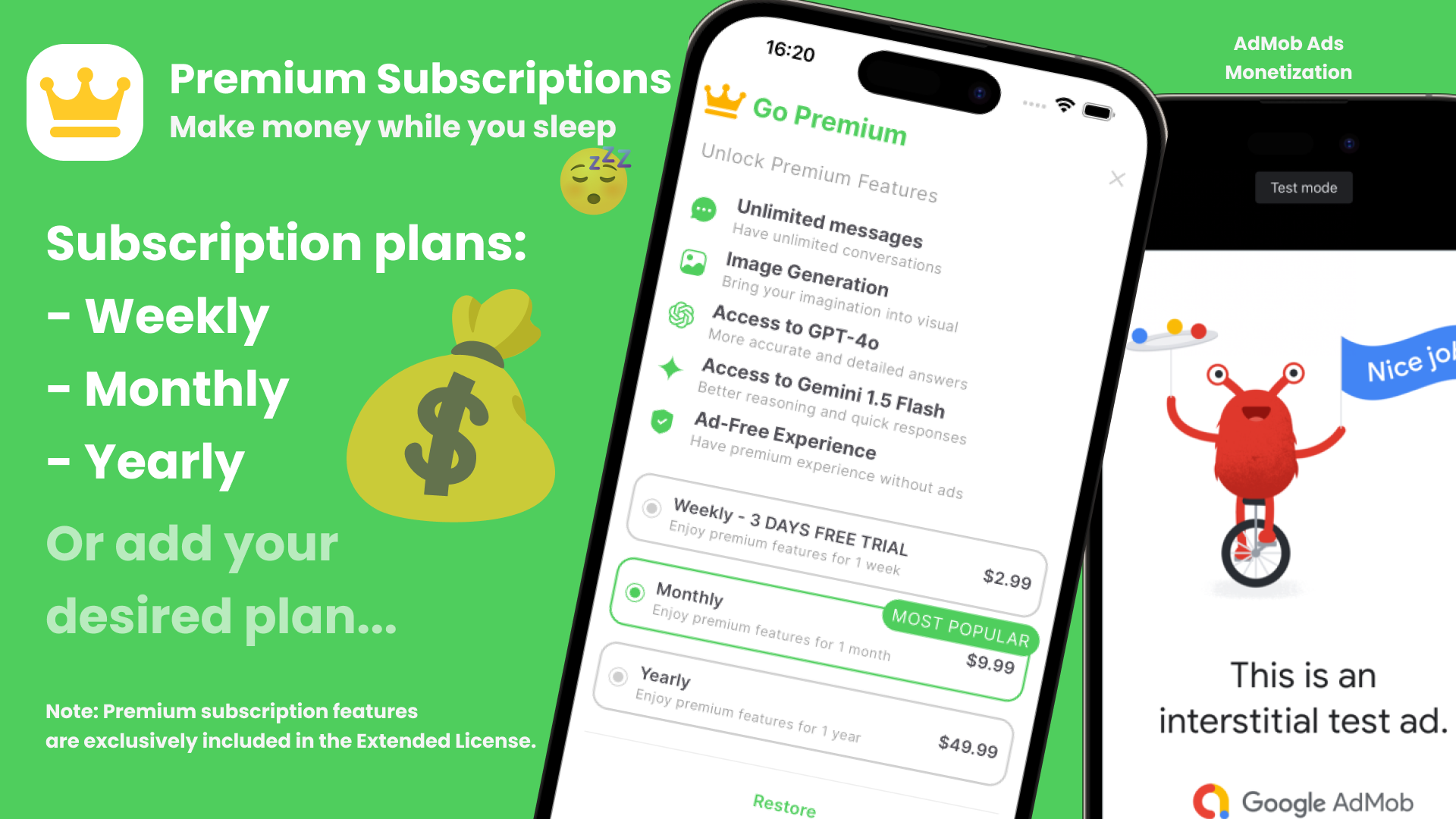Flutter Chatbot AI - Powered by ChatGPT, GPT-4o & Gemini 2.0 | Image Generator | Voice Assistant ...