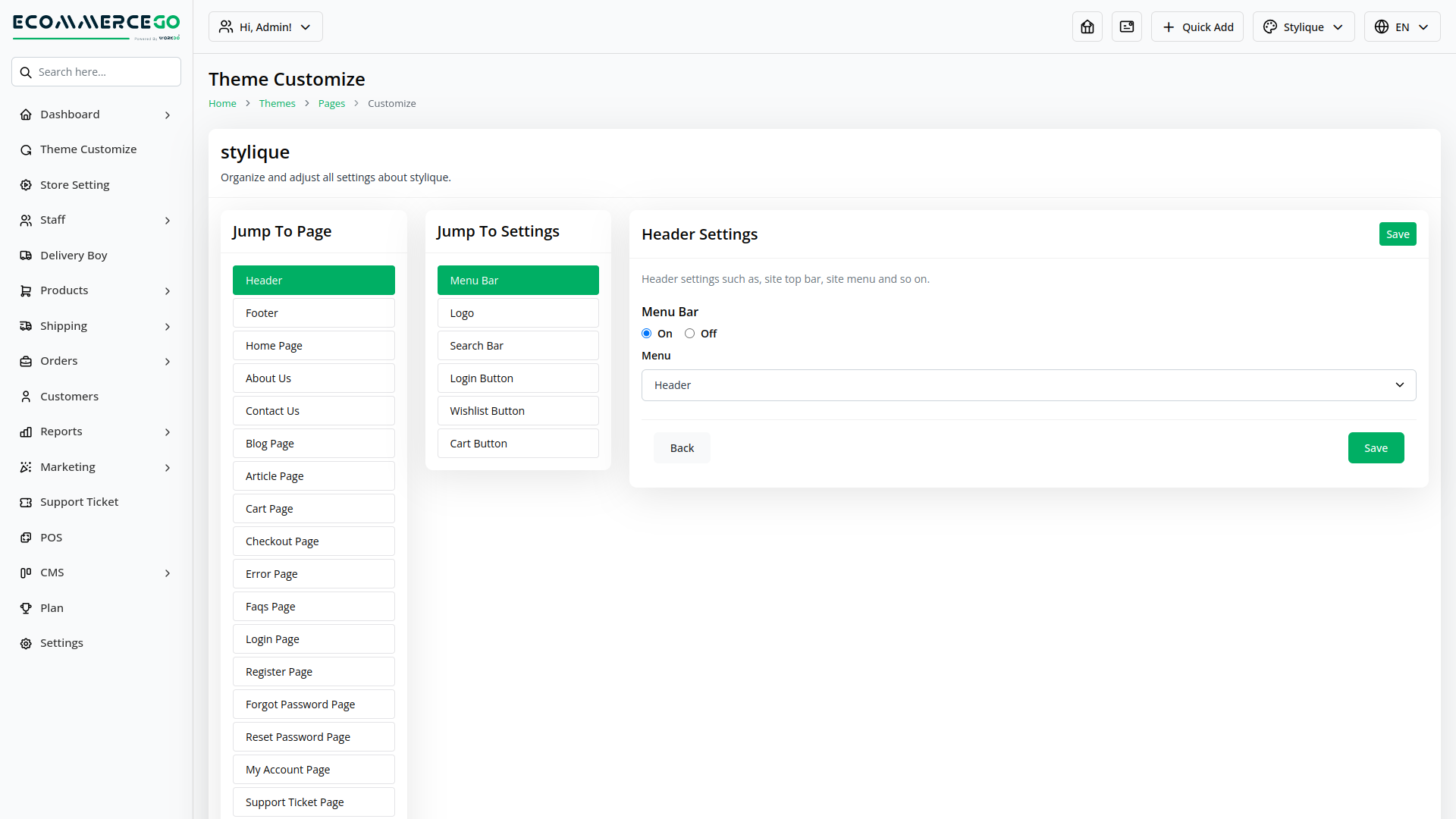 eCommerceGo SaaS - eCommerce Store with Multi theme and Multi Store by WorkDo