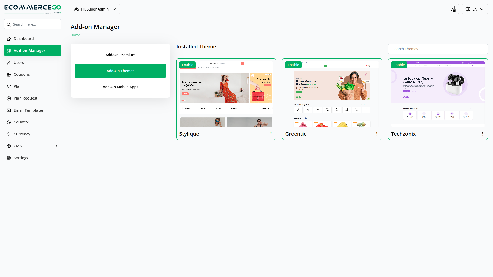 eCommerceGo SaaS - eCommerce Store with Multi theme and Multi Store by WorkDo