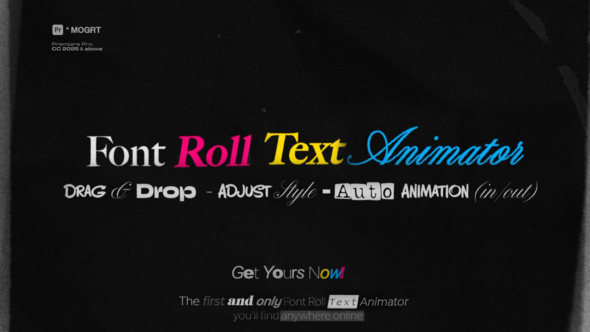 Font Roll Text Animator For Premiere Pro | A New Way To Animate Text ...