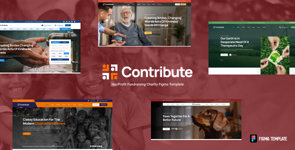 Contribute - Non Profit Charity Figma Template by BuddhaThemes ...