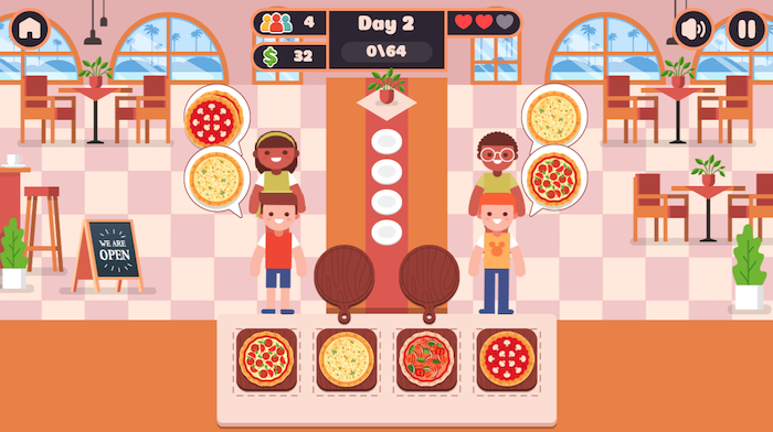 Pizzaria 4P Restaurant - HTML5 Game, Construct 3 by EyeQStudio | CodeCanyon