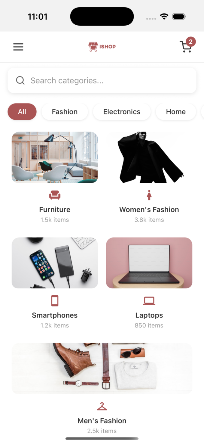 Ishop – 2 - in -1 React Native Ecommerce App Template | Expo & CLI UI Kit by M_Alaa