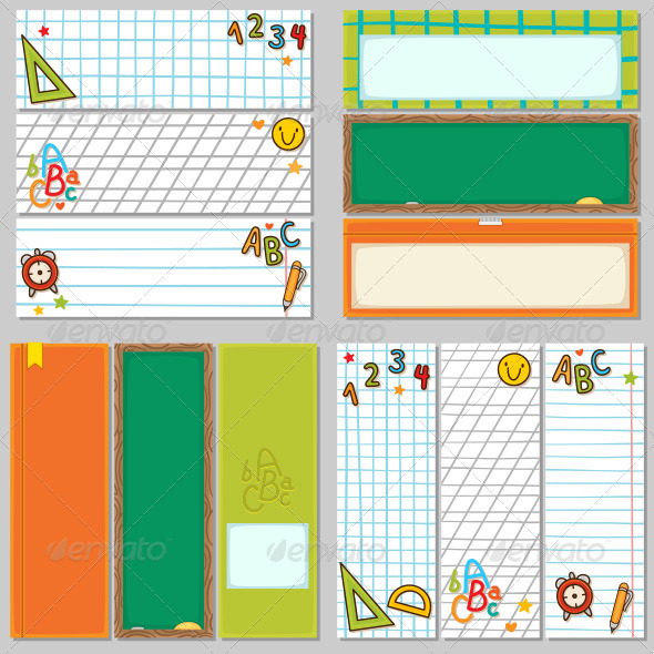 Back to School Set Big, Vectors | GraphicRiver