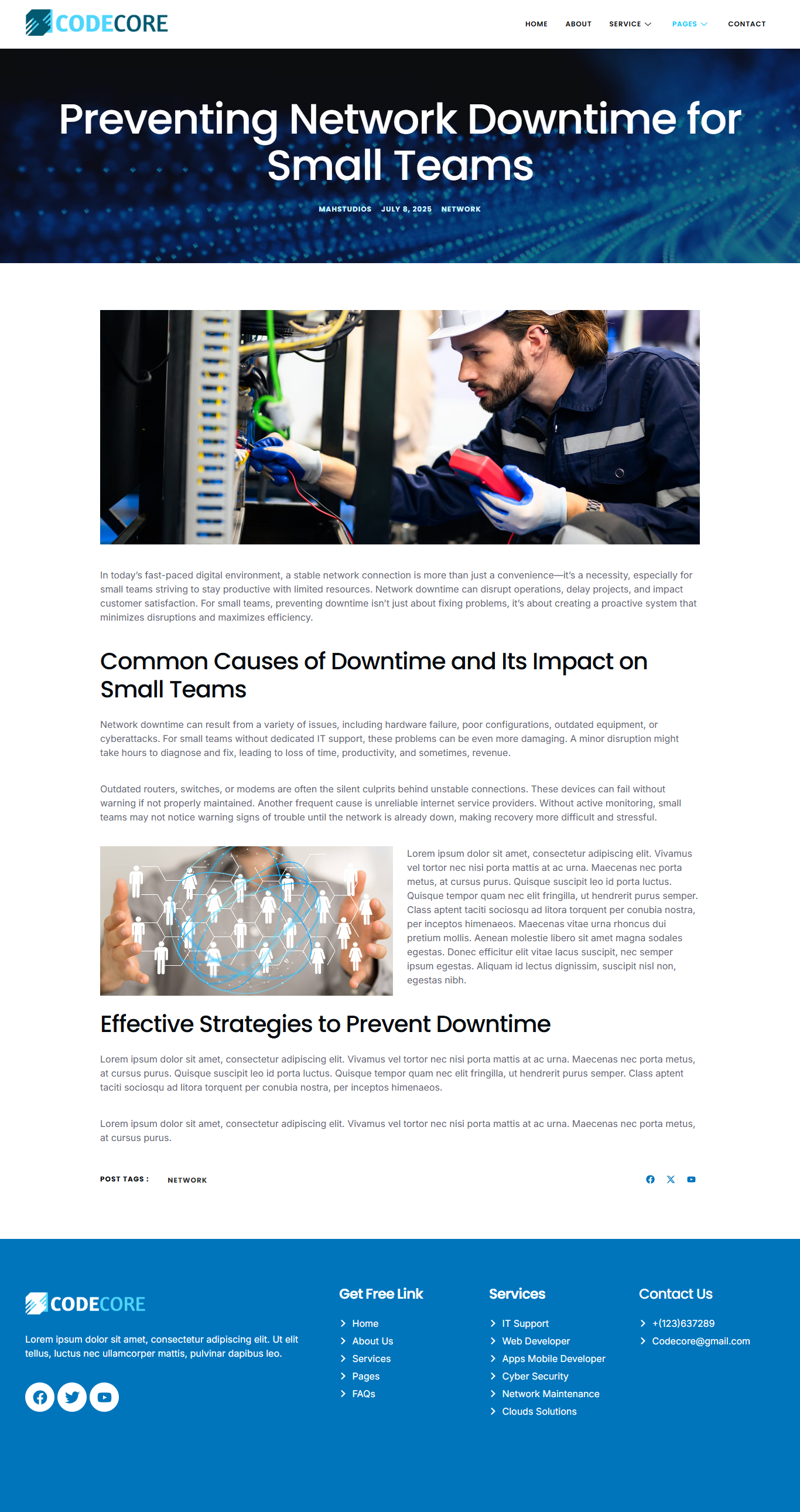 Codecore - IT Service Elementor Template Kit by sparklethings | ThemeForest