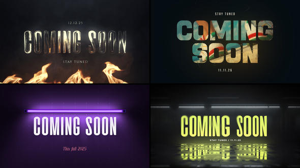 Coming Soon Titles, After Effects Project Files | VideoHive