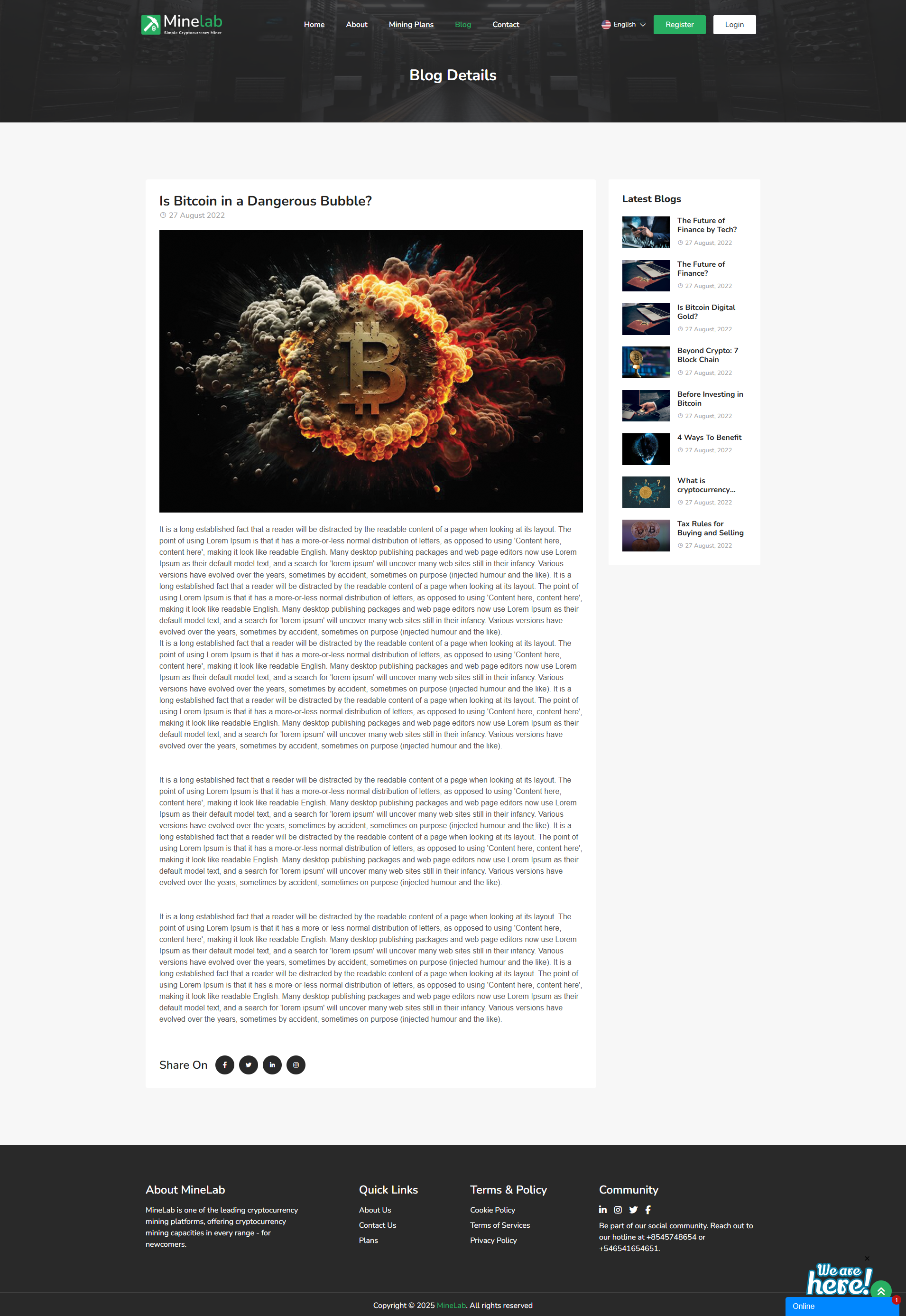 MineLab - Cloud Crypto Mining Platform by ViserLab | CodeCanyon