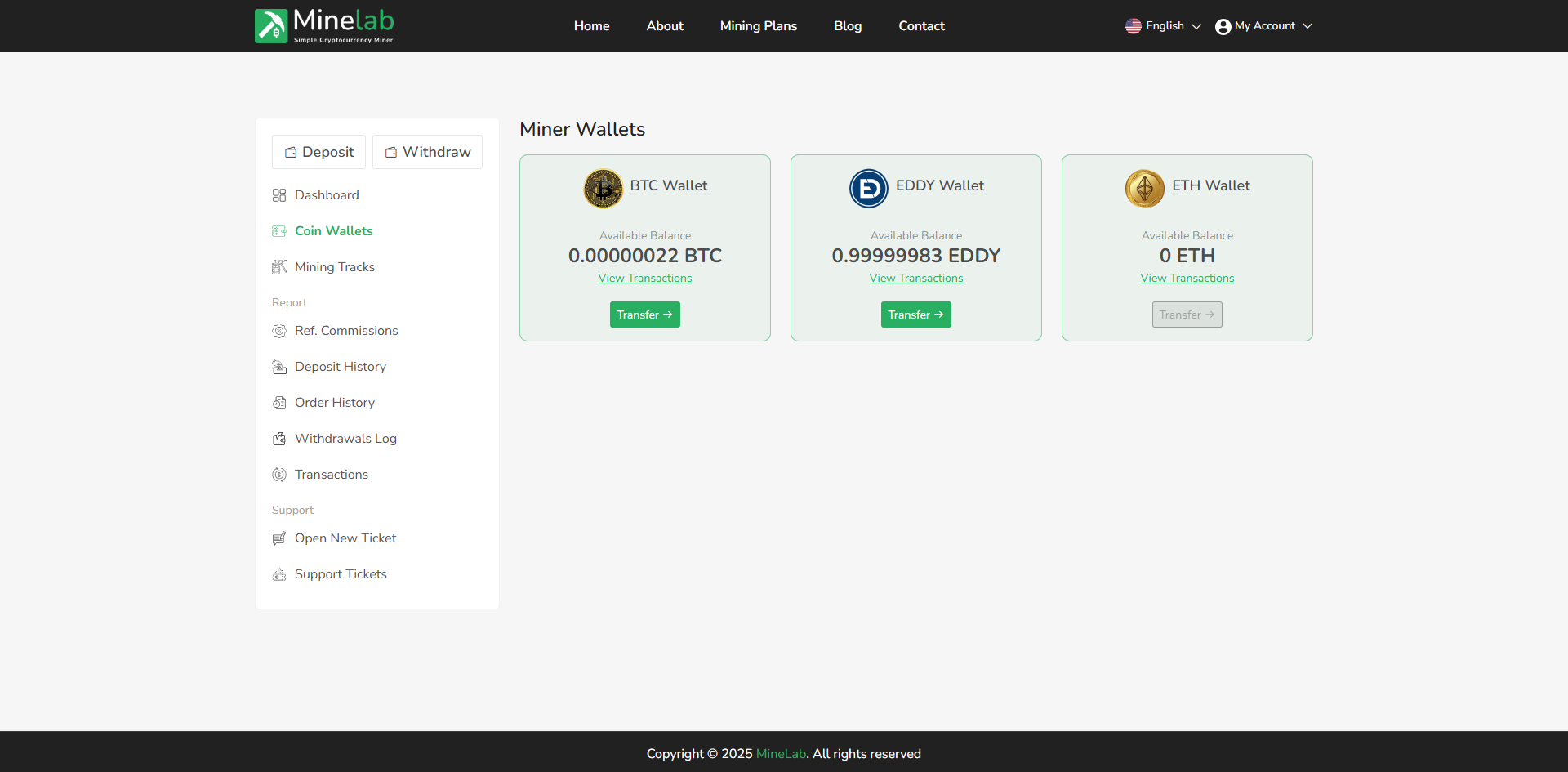 MineLab - Cloud Crypto Mining Platform by ViserLab | CodeCanyon