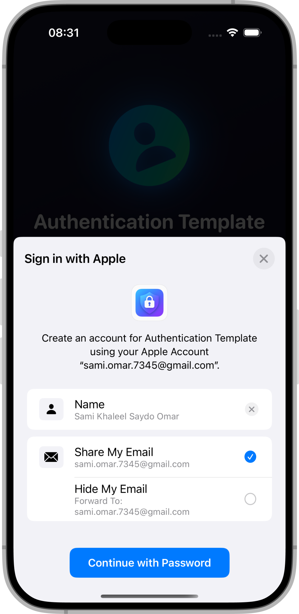 iOS Authentication Template - Firebase, Google & Apple Sign-In | SwiftUI by SamiDevStudio