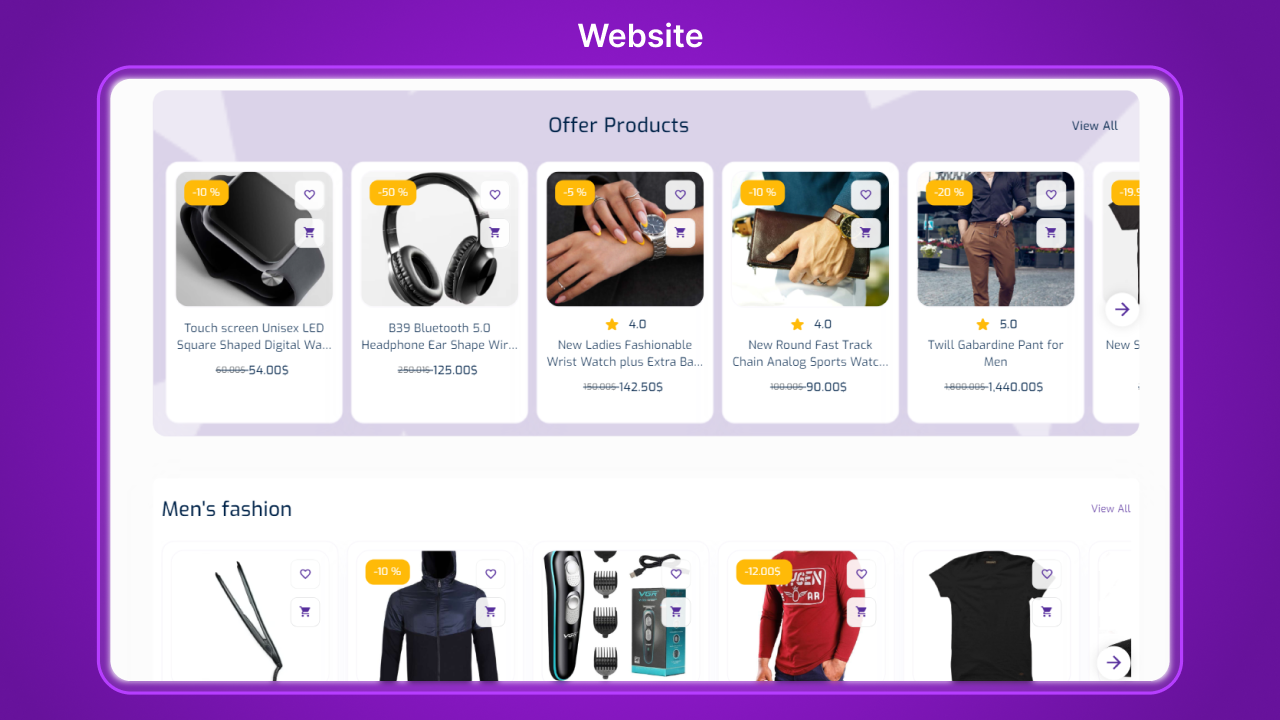 Hexacom single vendor eCommerce App with Website, Admin Panel and ...