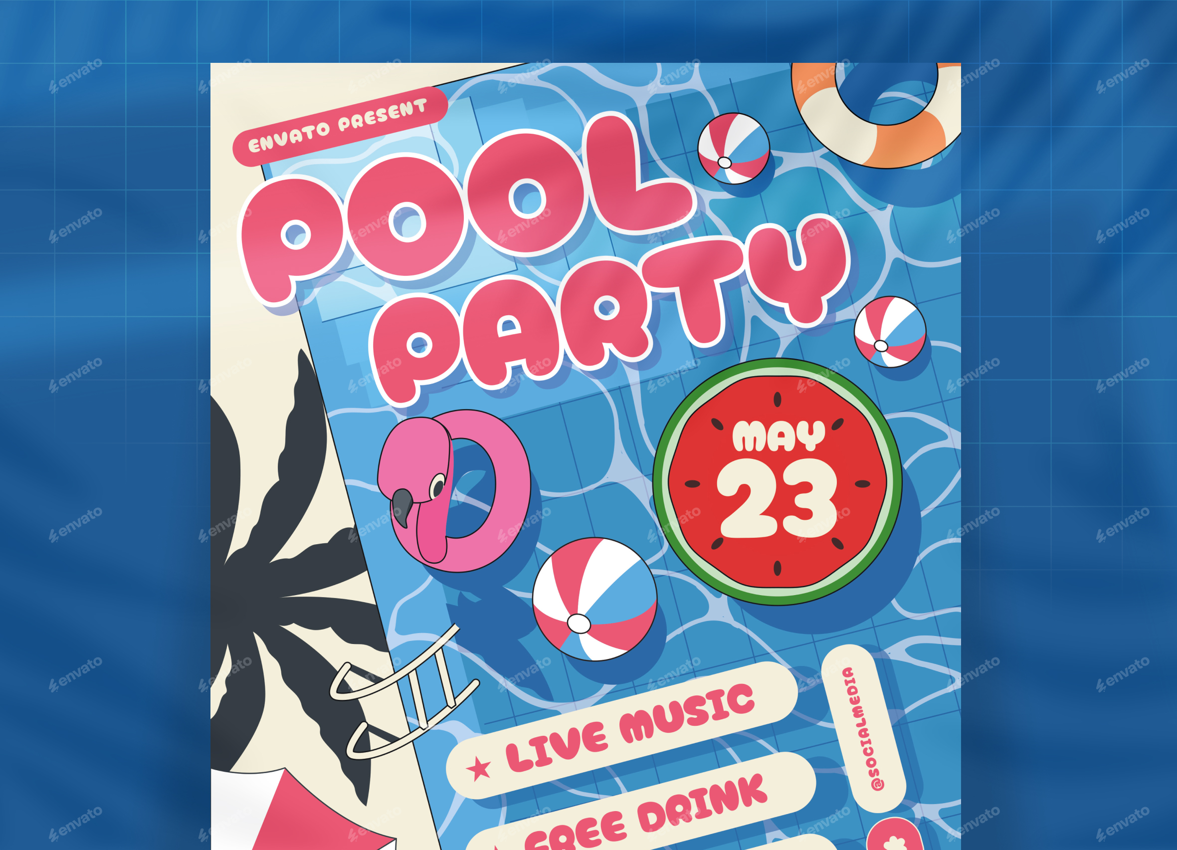 Pool Party Flyer, Print Templates | GraphicRiver