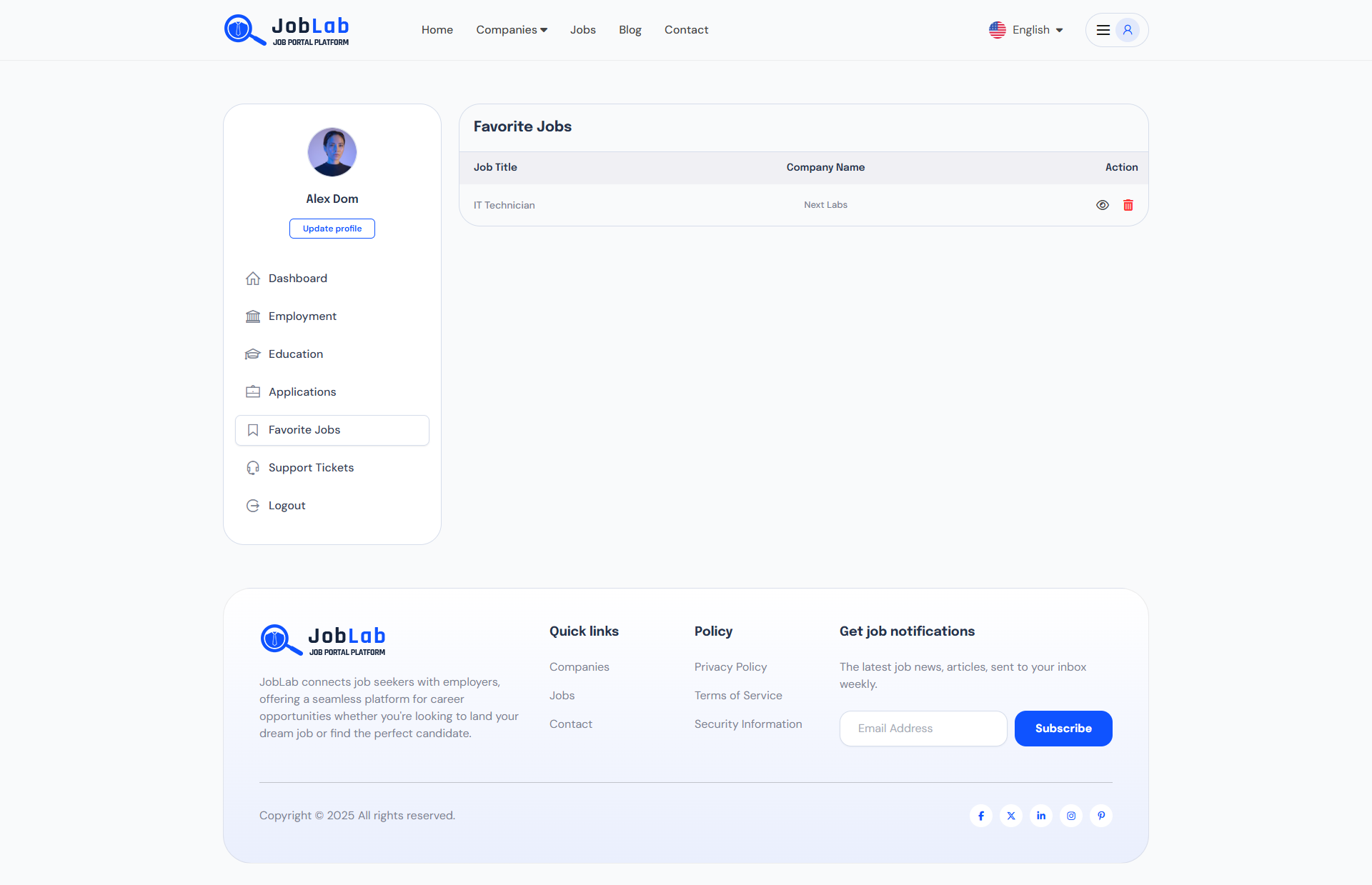 JobLab - Job Portal Platform by ViserLab | CodeCanyon