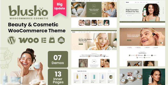 Blusho - Beauty & Cosmetics Store WooCommerce WordPress Theme by RadiusTheme