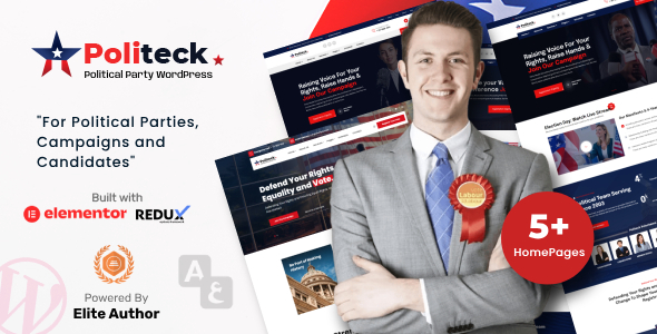 Politeck - Political Party, Campaign & Candiate WordPress Theme + RTL ...