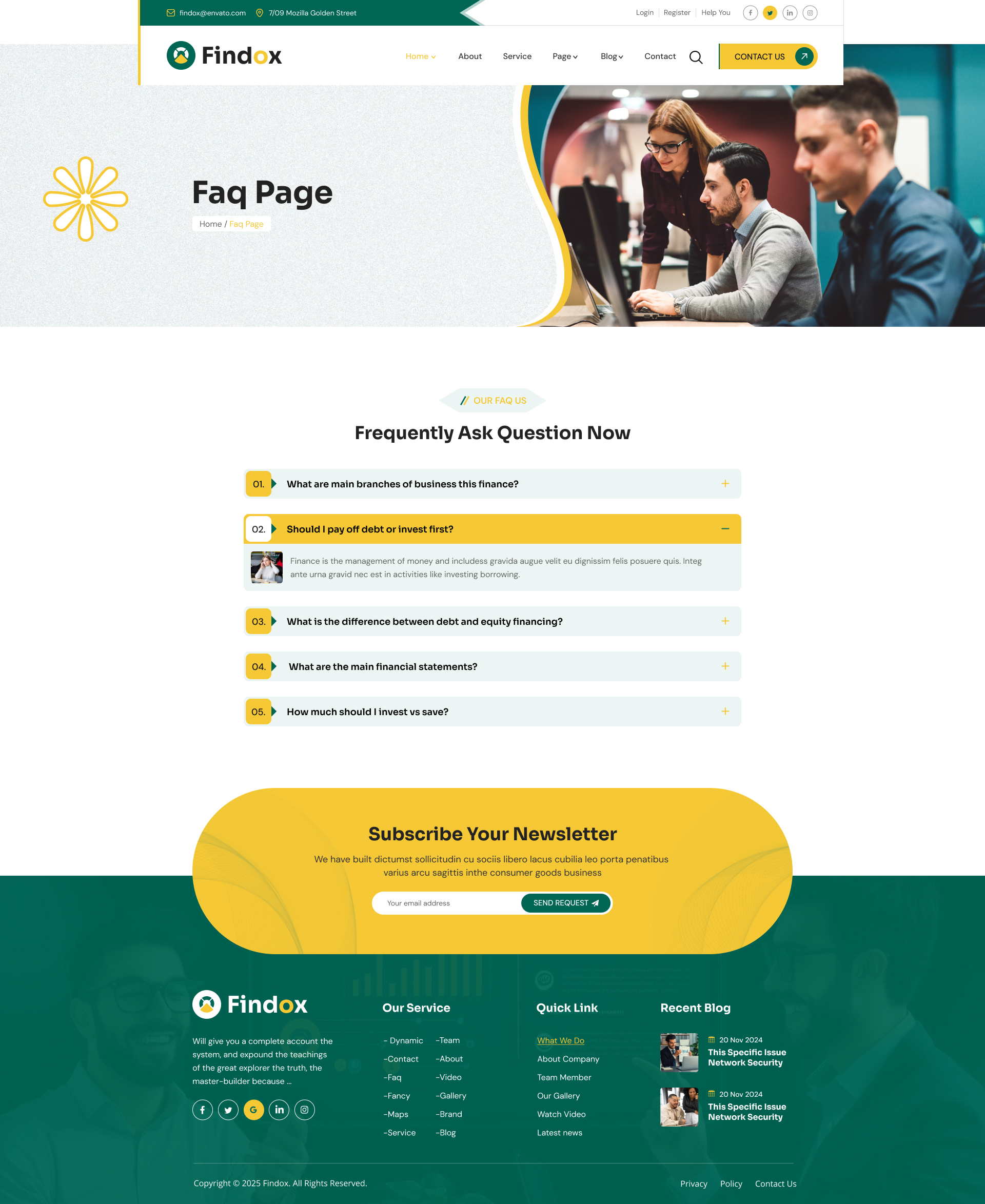 Findox - Finance & Business Figma Template by bracketweb | ThemeForest