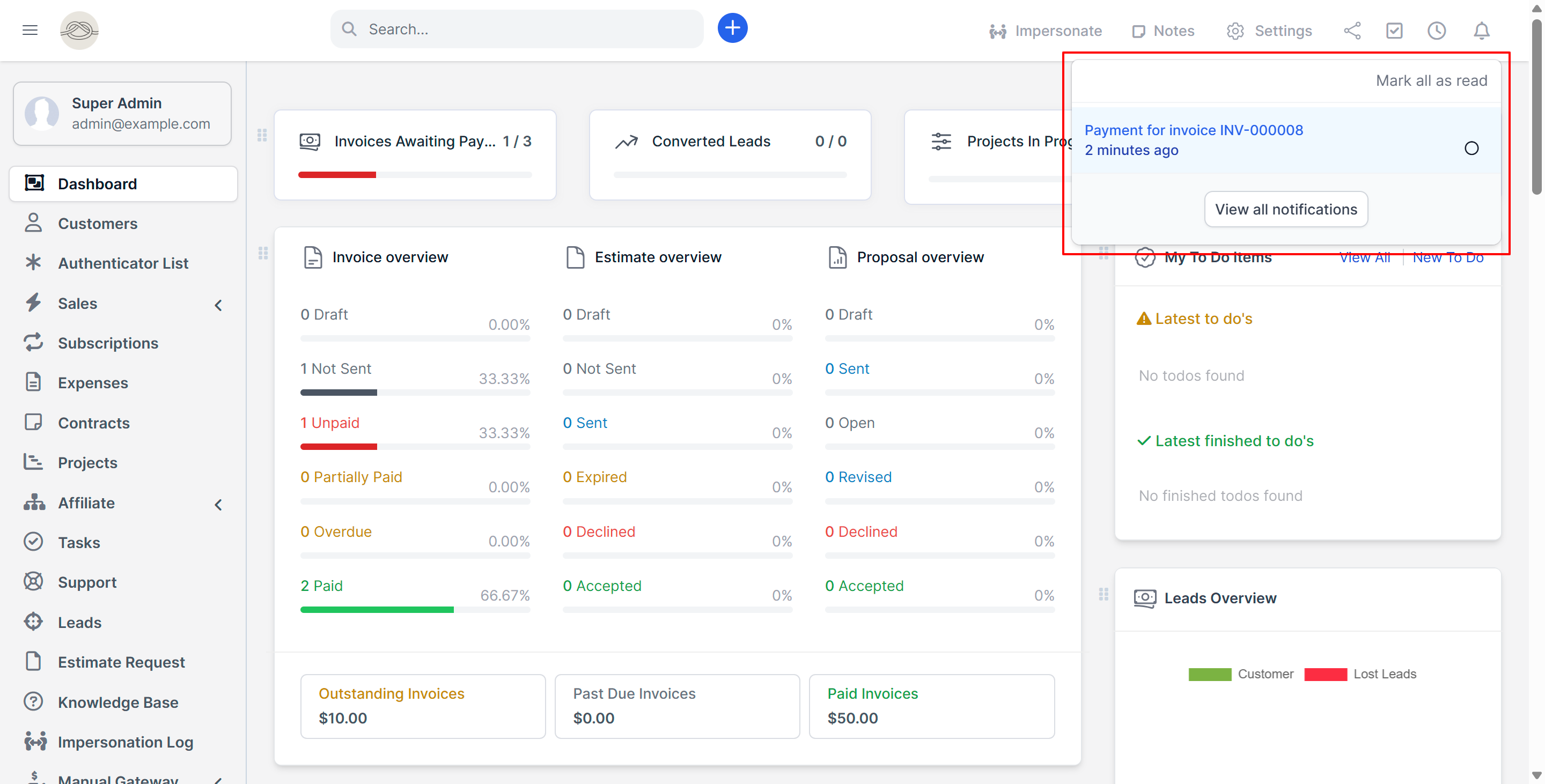 Custom & Offline Payment Gateway Module for Perfex CRM (Manual Gateway Builder) by codeonstring