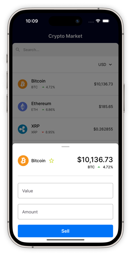 Crypto App Android + Crypto App iOS Template | Finance & Crypto App Template | React Native ...