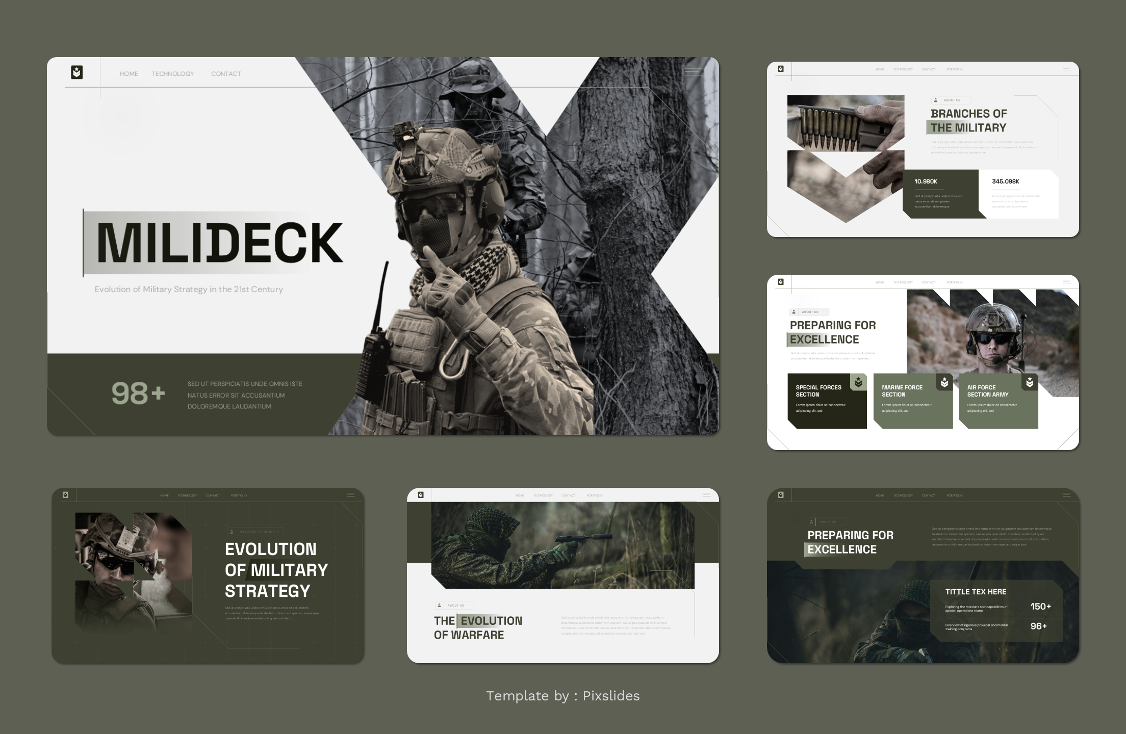 Milideck - Military PowerPoint Presentation Template, Presentation ...