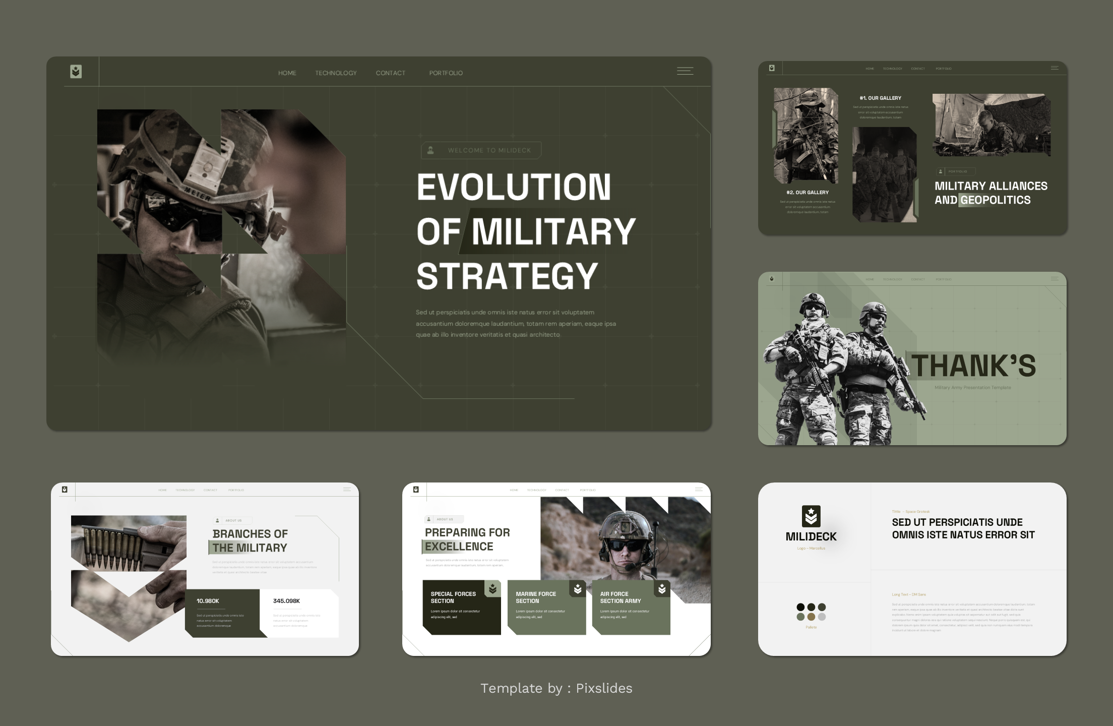 Milideck - Military PowerPoint Presentation Template, Presentation ...