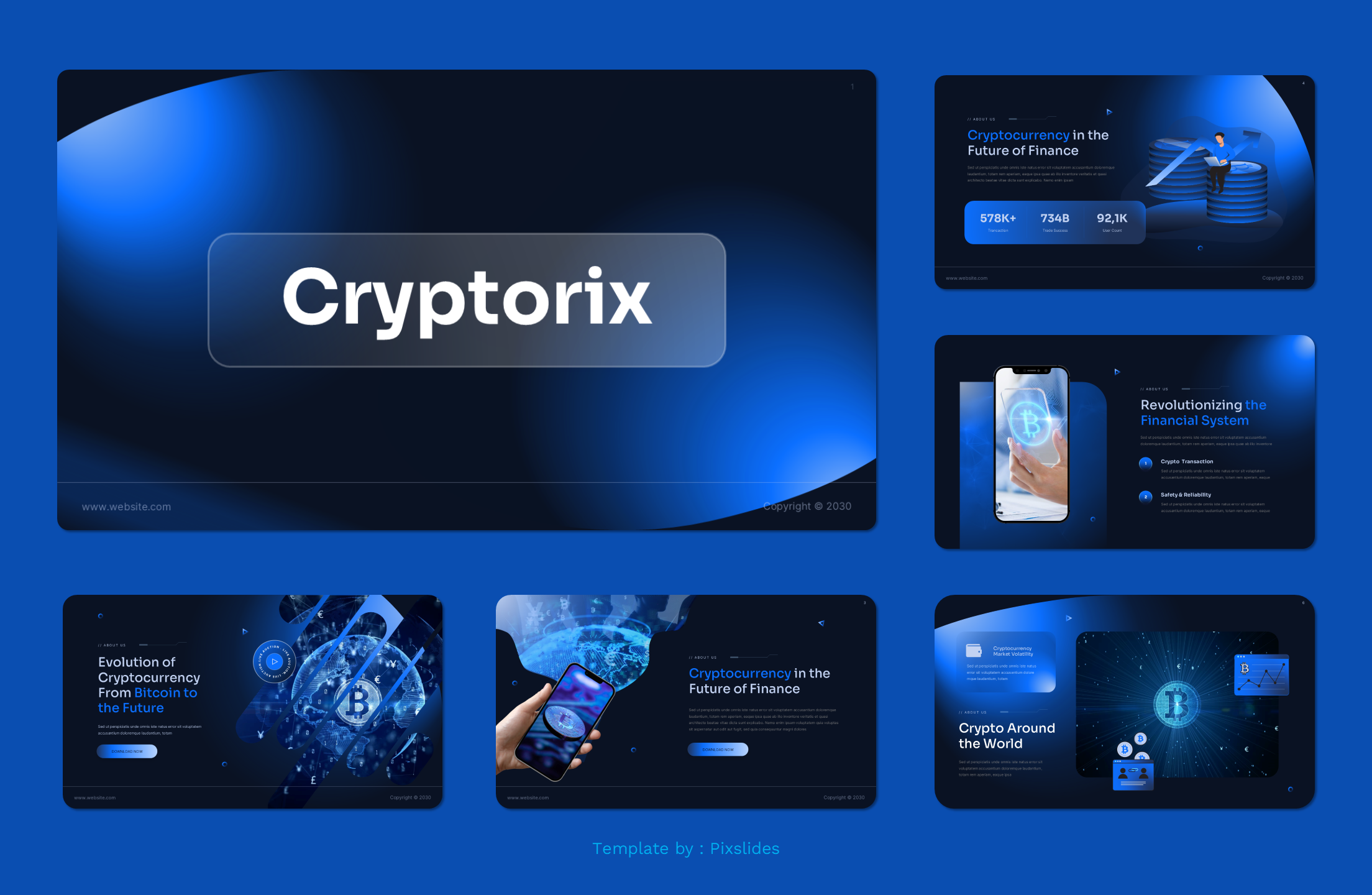 Cryptorix - Cryptocurrency & Bitcoin PowerPoint Presentation Template ...