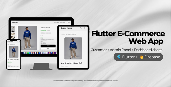 Flutter E-Commerce Web App with Admin Panel | Firebase + Syncfusion ...