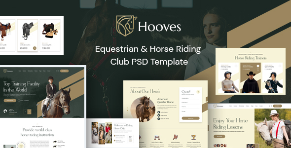 Hooves - Equestrian & Horse Riding Club PSD Template by winsfolio ...