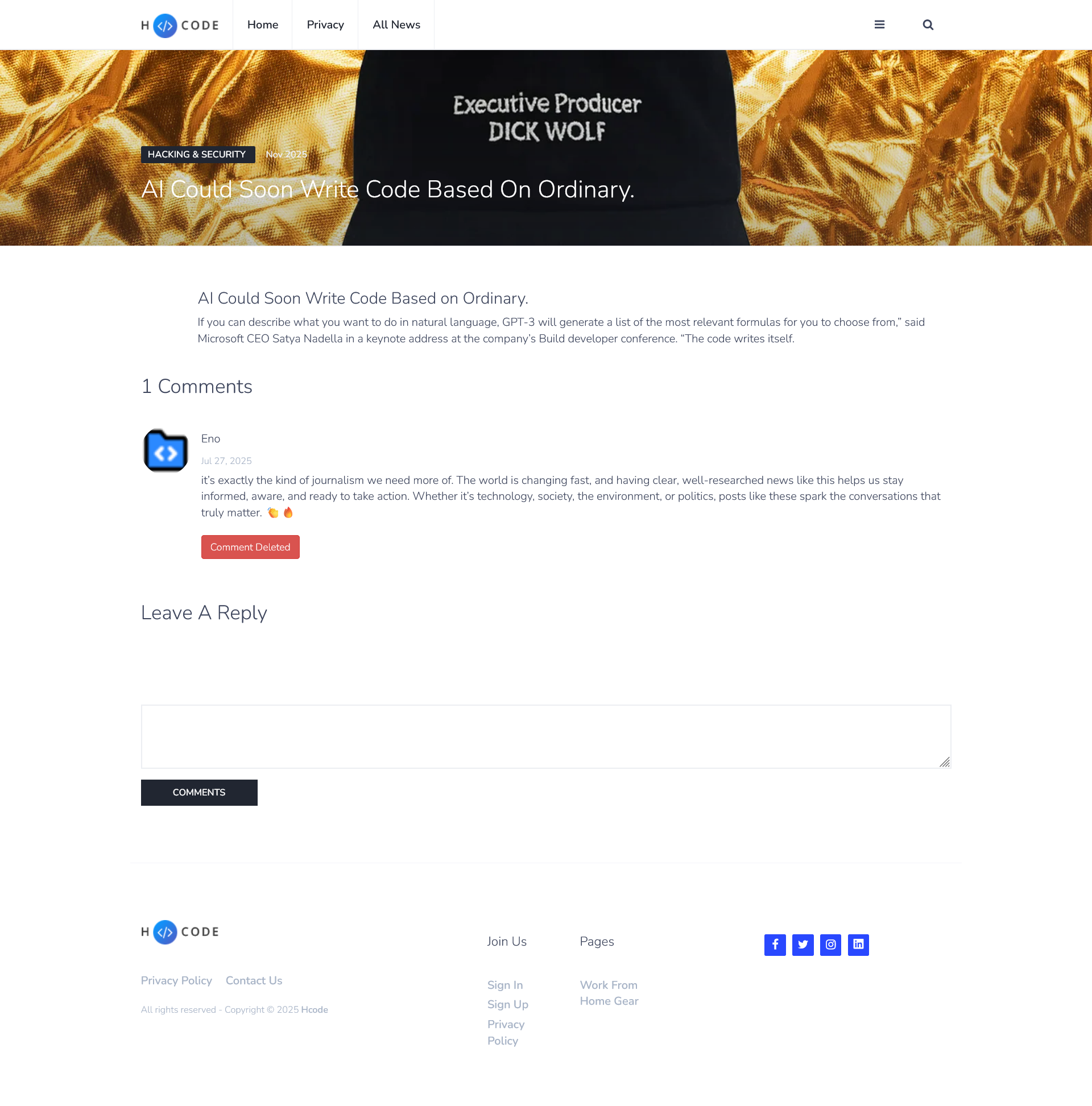 Hcode – News Technology System with Website by Meteros | CodeCanyon