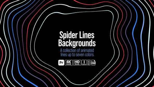 Spider Lines Backgrounds for Premiere Pro, Premiere Pro Templates ...