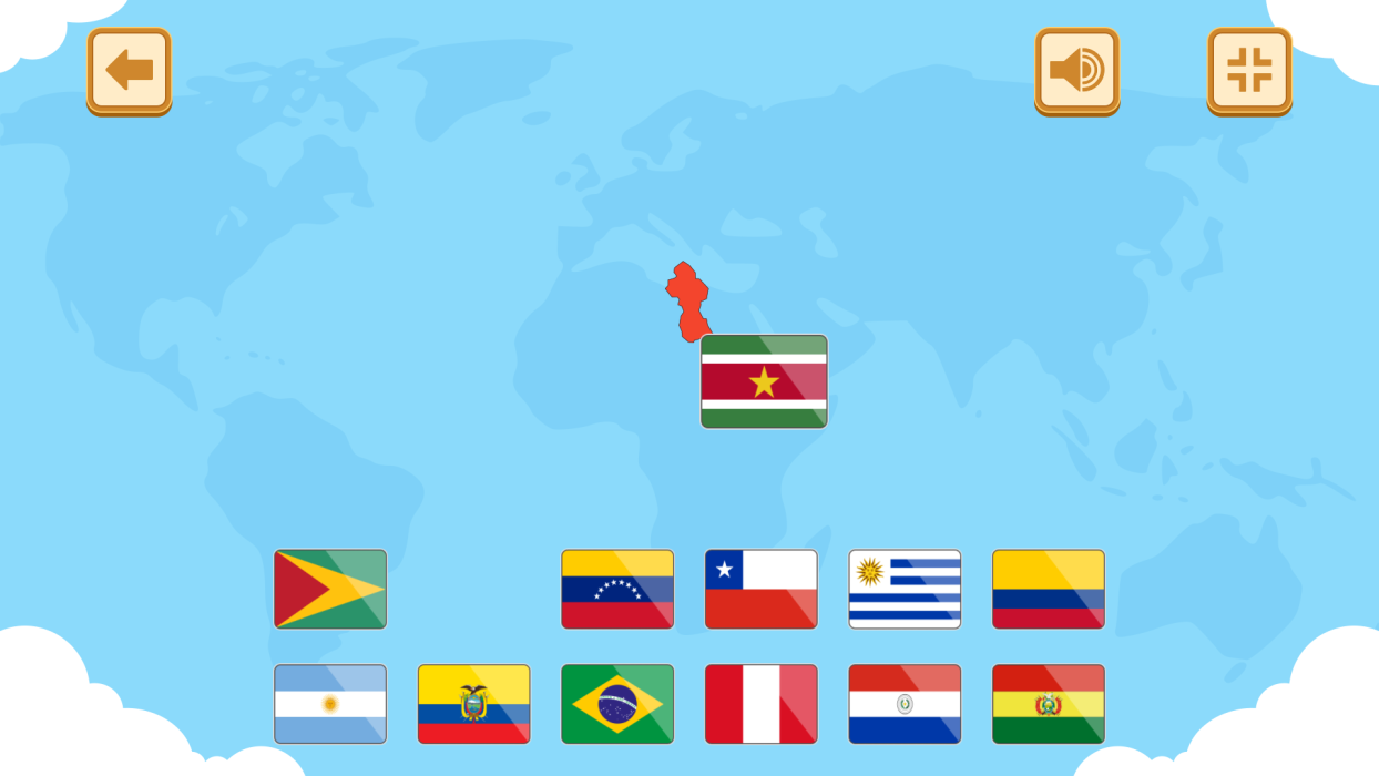 World Map South America by GamesGouki | CodeCanyon