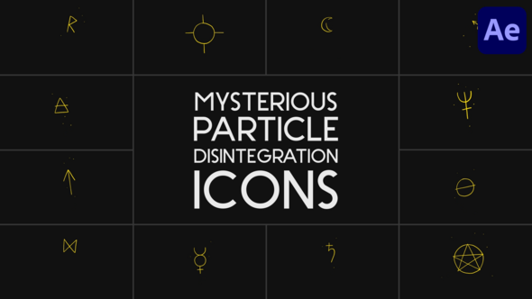 Mysterious Particle Disintegration Icons for After Effects, After ...