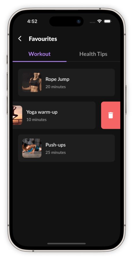React Native Fitness Workout App Template in React Native | FitStart by pixelnestlabs