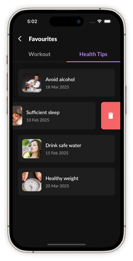 React Native Fitness Workout App Template in React Native | FitStart by ...