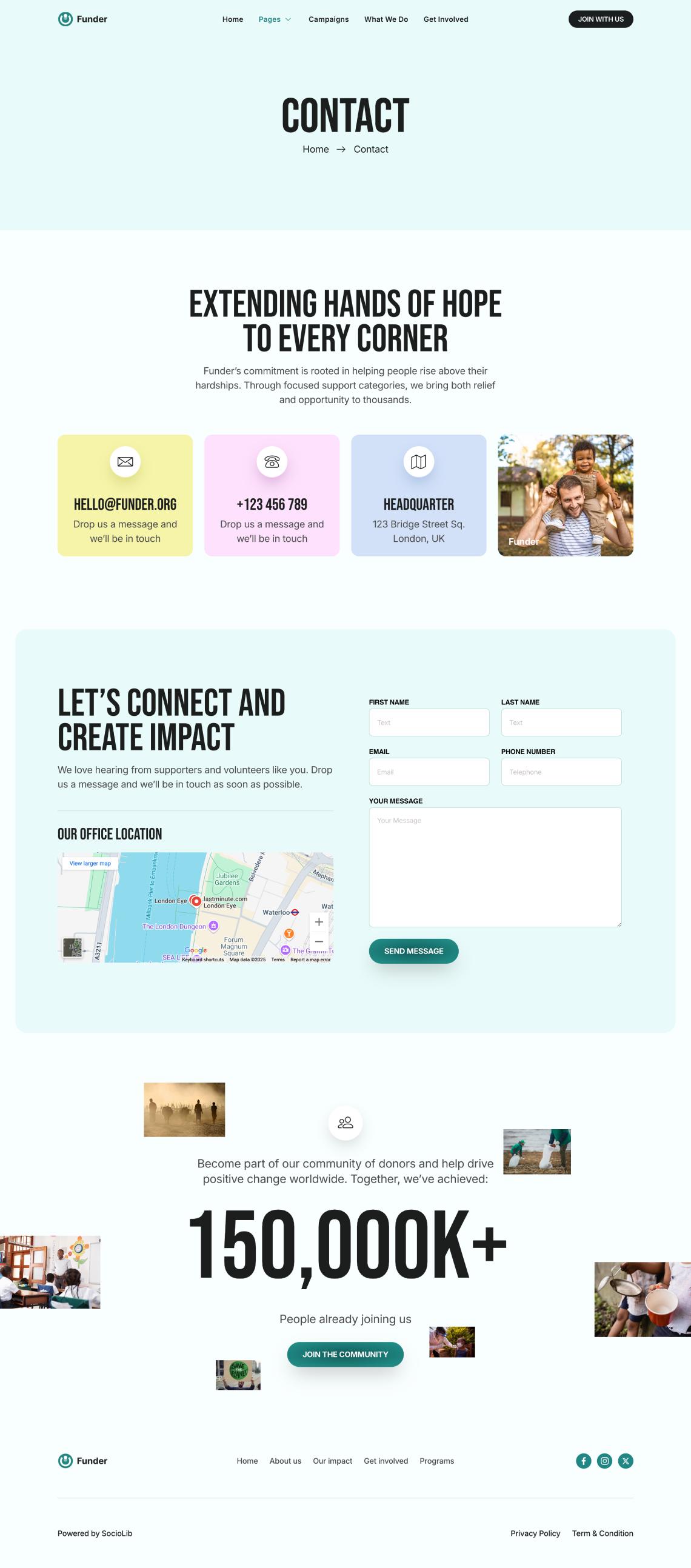Funder - Non Profit & Charity Elementor Template Kit by sociolib ...