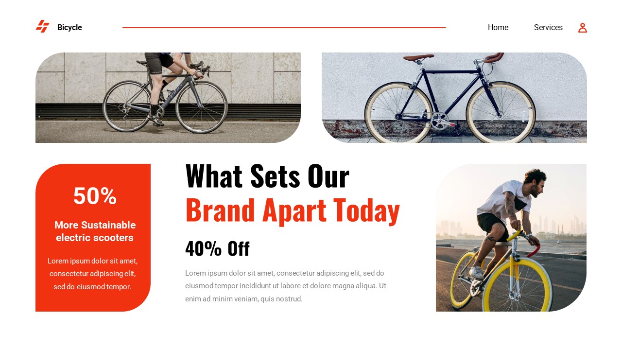 Bicycle PowerPoint Template, Presentation Templates | GraphicRiver
