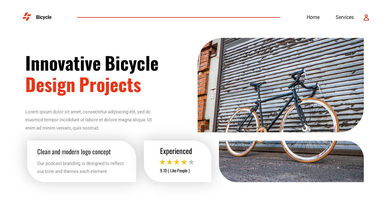 Bicycle PowerPoint Template, Presentation Templates | GraphicRiver