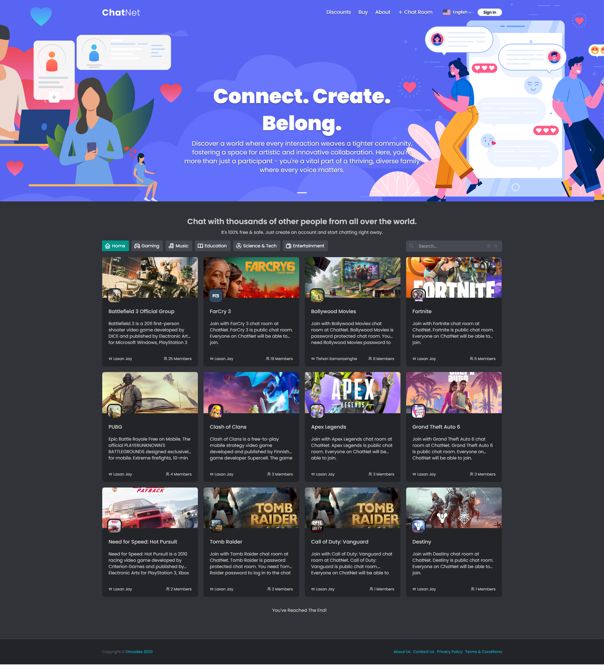 ChatNet - PHP Chat Room & Private Chat Script by On-Codes | CodeCanyon