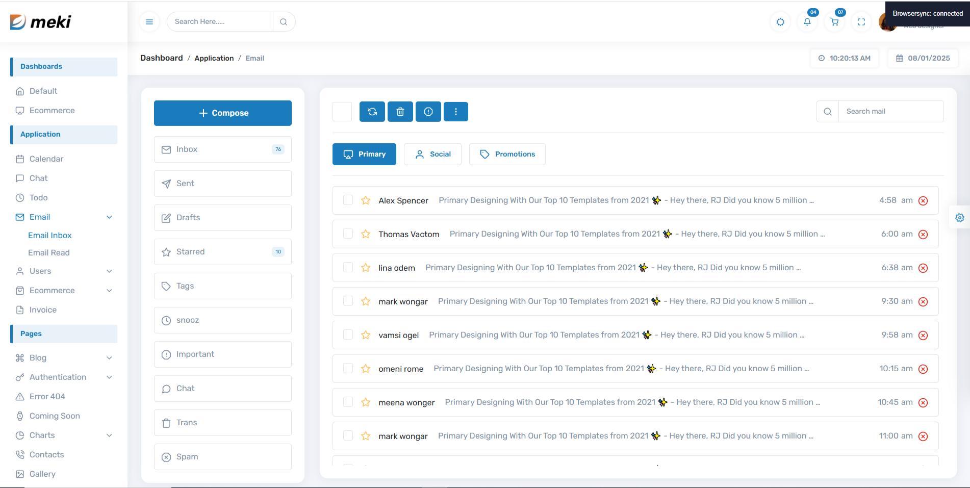 Dmeki - Responsive Admin Dashboard Template by codexperttheme | CodeCanyon