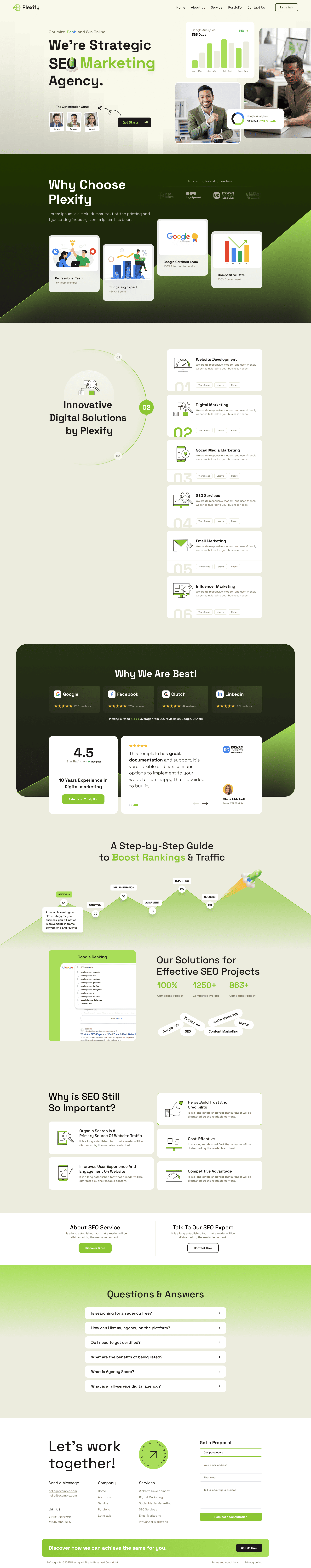 Plexify - Creative Agency Tailwind CSS Template by DexignZone | ThemeForest
