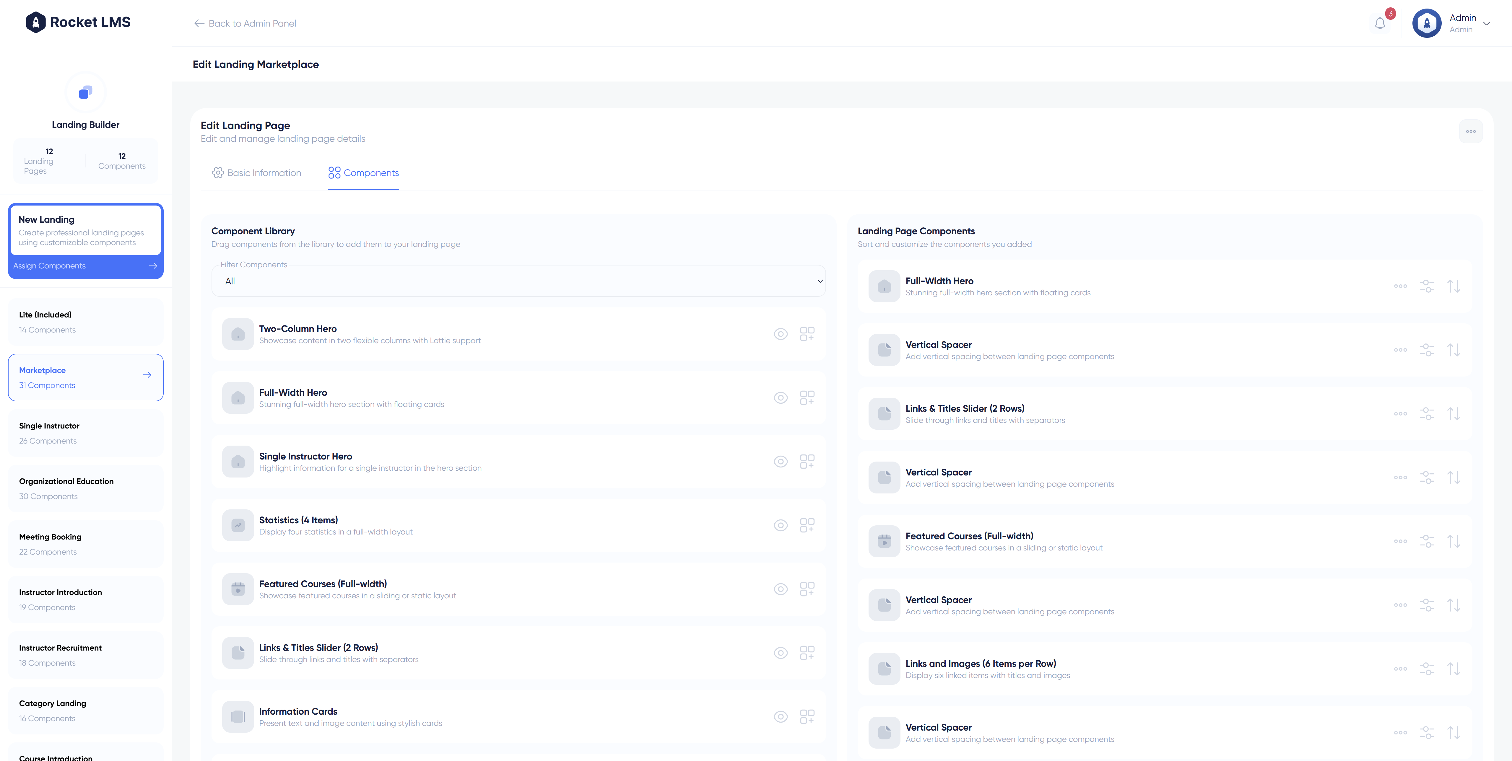 Rocket LMS Theme and Landing Page Builder by rocketsoft | CodeCanyon