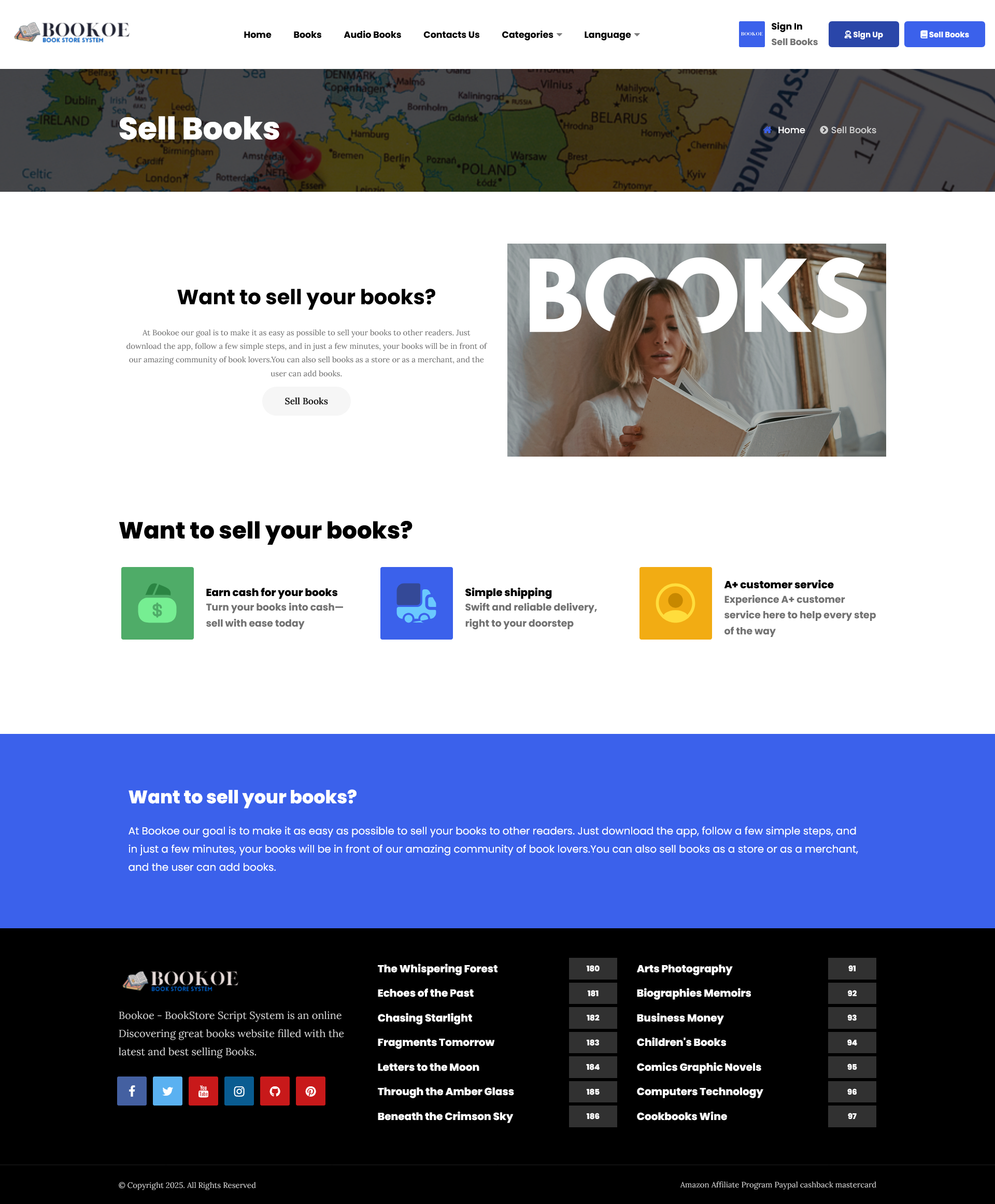 Bookoe - BookStore Script System with website by Meteros | CodeCanyon