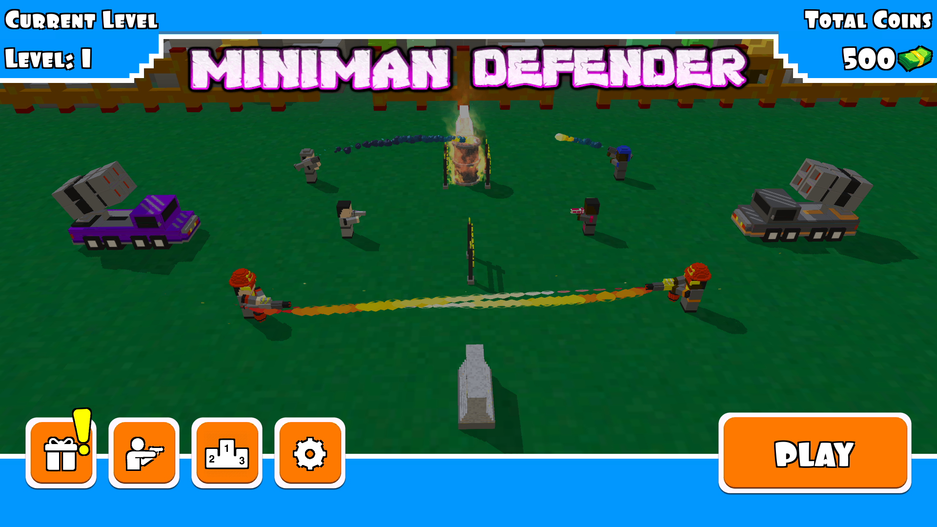 Unity Game Template - Miniman Defender (Unity 6!) by ClawbearGames