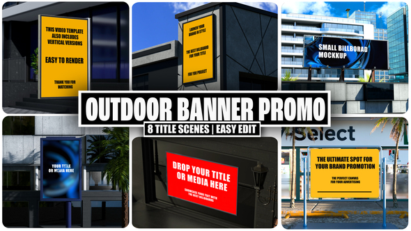 Title Banner Mockups – Realistic 3D Banners for Title & Headline ...