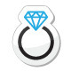 Wedding, Diamond Engagement Ring Icon, Vectors | GraphicRiver